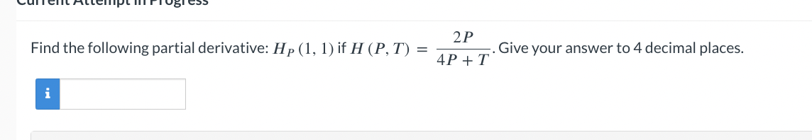 Solved Find the following partial derivative: HP(1,1) ﻿if | Chegg.com