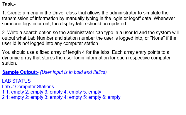Solved You run four computer labs. Each lab contains | Chegg.com