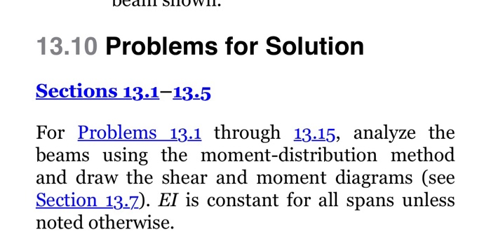 Solved 13.10 Problems for Solution Sections 13.1-13.5 For | Chegg.com