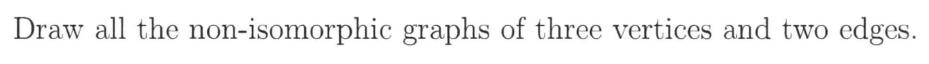 Solved Draw all the non-isomorphic graphs of three vertices | Chegg.com