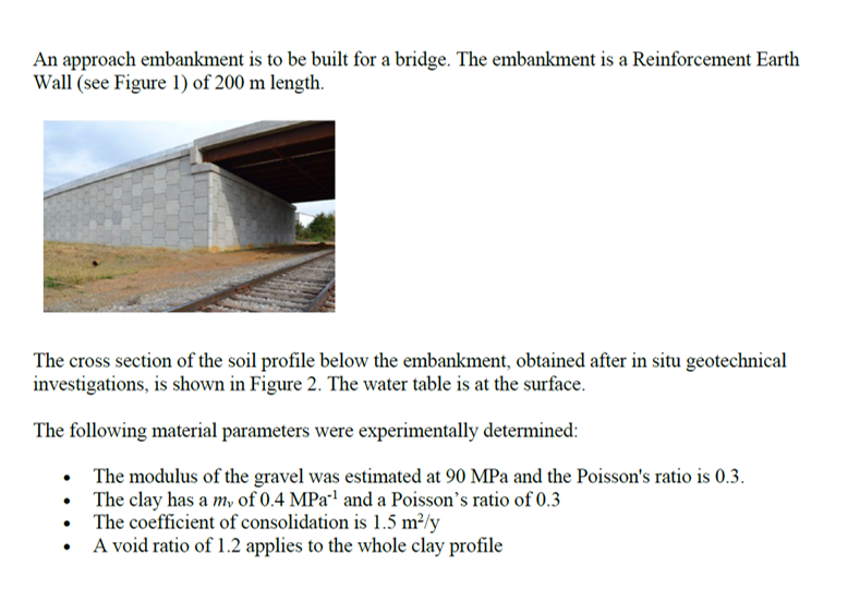 An approach embankment is to be built for a bridge. | Chegg.com