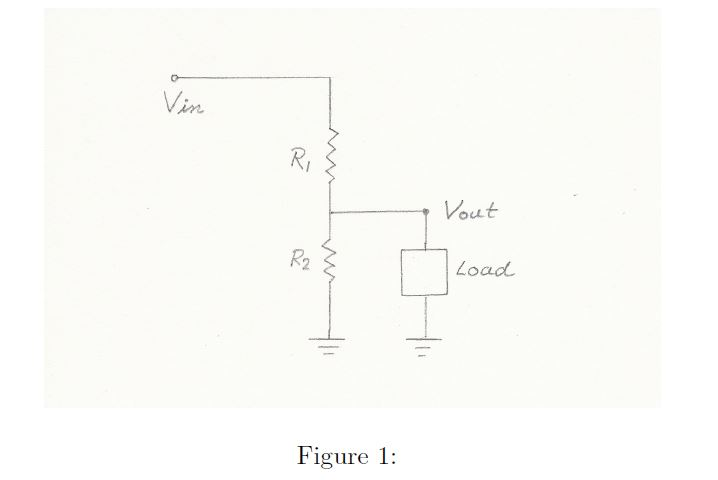Solved 2. Consider a voltage divider circuit as in Fig. 1. | Chegg.com