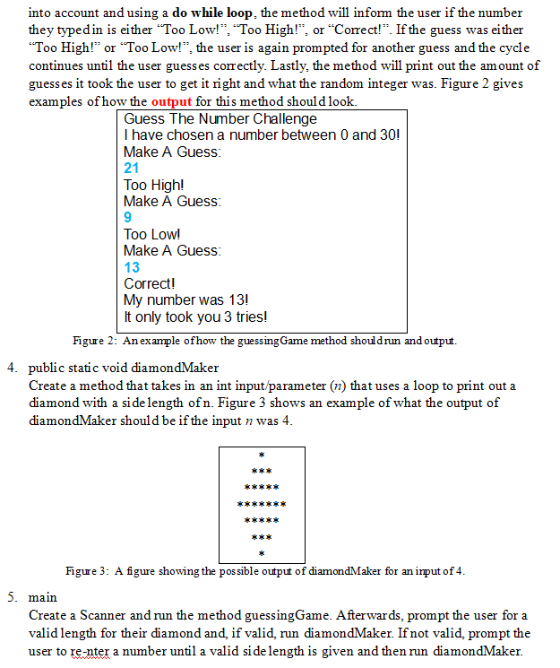 Solved 3. public static void guessing Game This method | Chegg.com