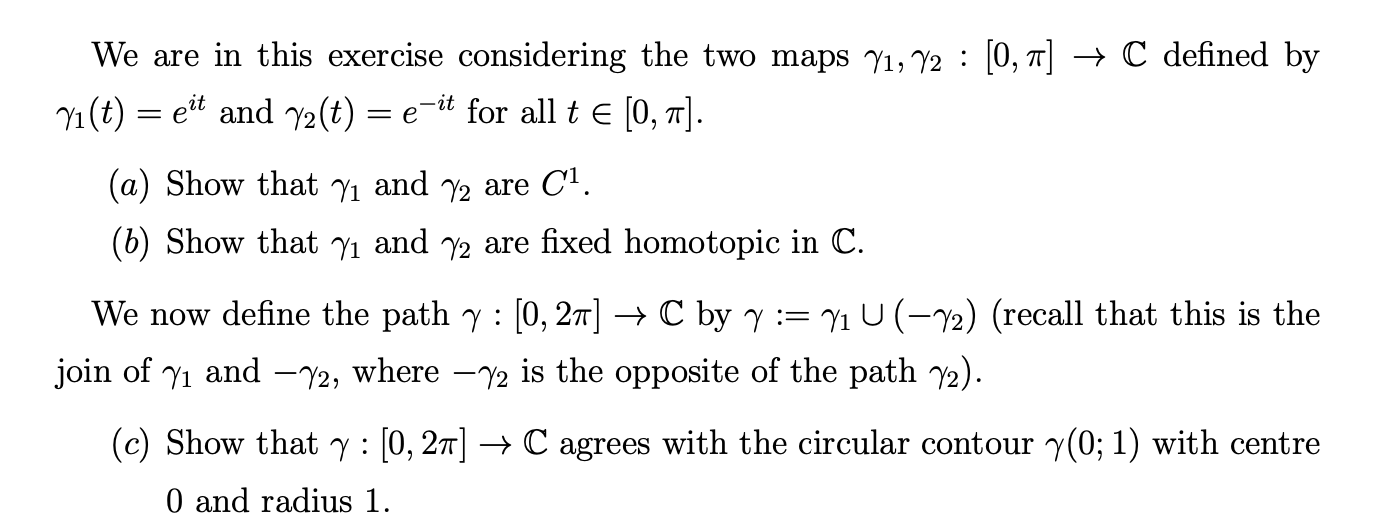Solved We are in this exercise considering the two maps 71, | Chegg.com