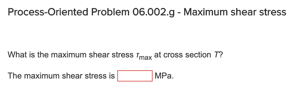 Solved Process-Oriented Problem 06.002- Shear and normal | Chegg.com