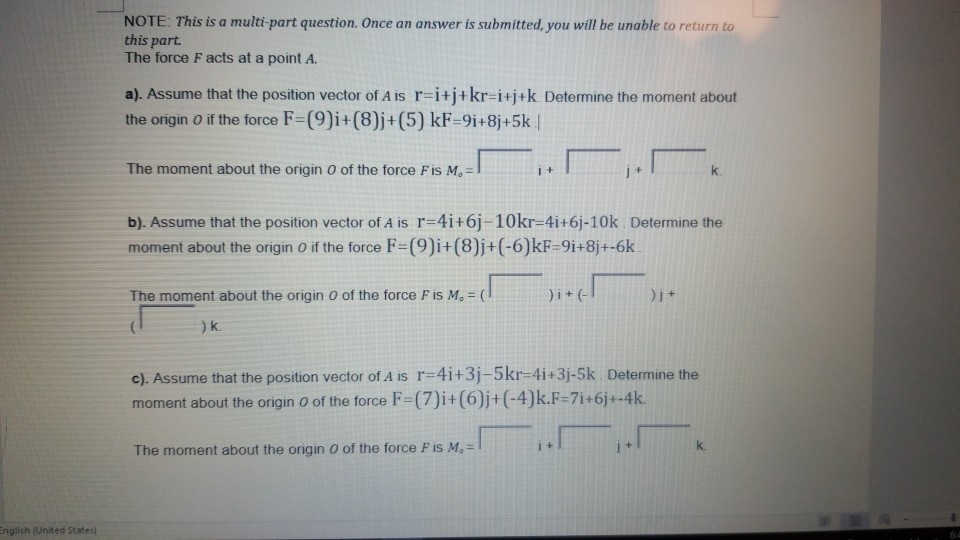 Solved NOTE: This is a multi-part question. Once an answer | Chegg.com