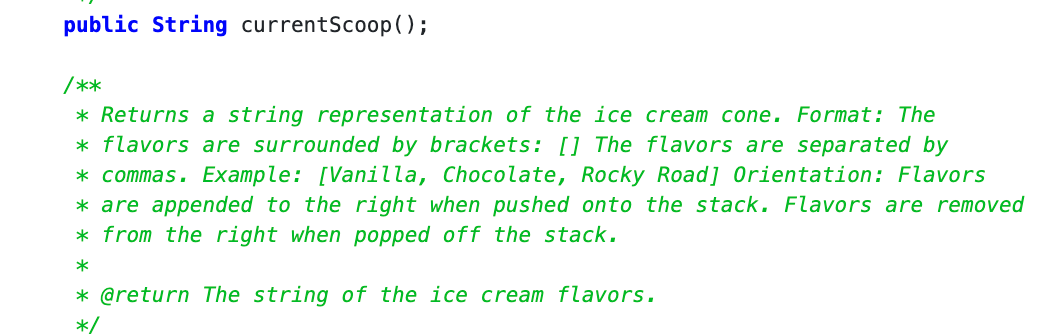 Solved Instructions given to create new Class (skeleton for | Chegg.com