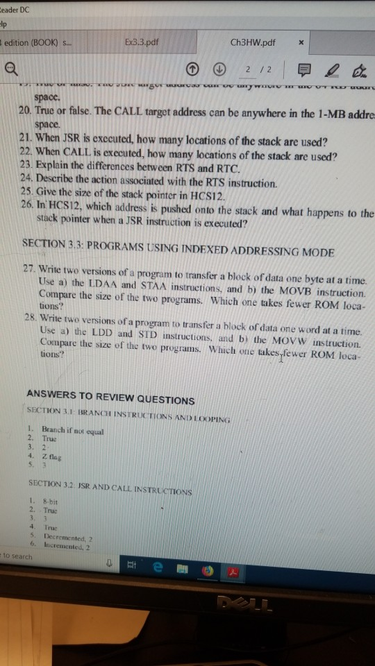 21. When JSR is executed, how many locations of the | Chegg.com