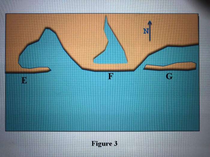 Solved 1) Draw in the resulting shoreline profiles for | Chegg.com