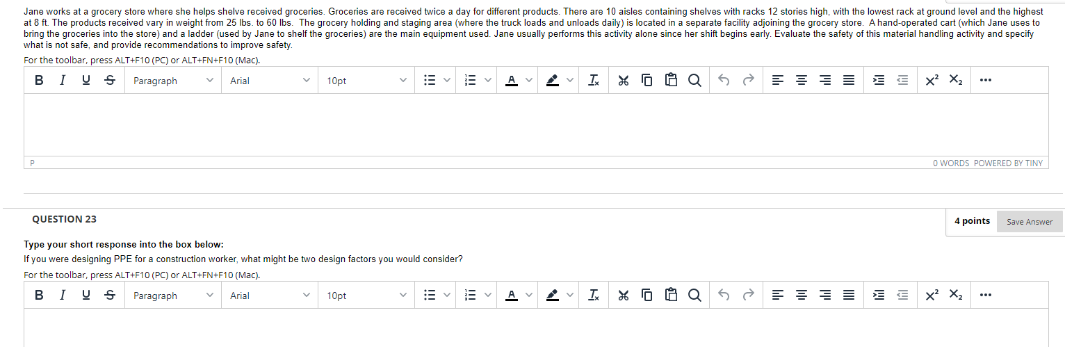 Solved what is not safe, and provide recommendations to | Chegg.com