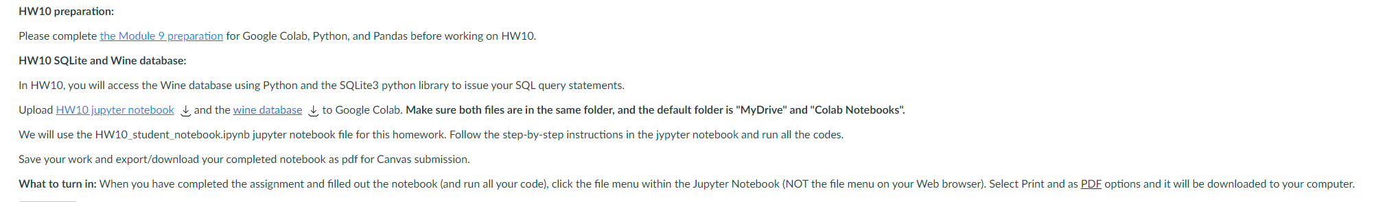 HW10 preparation: Please complete the Module 2 | Chegg.com