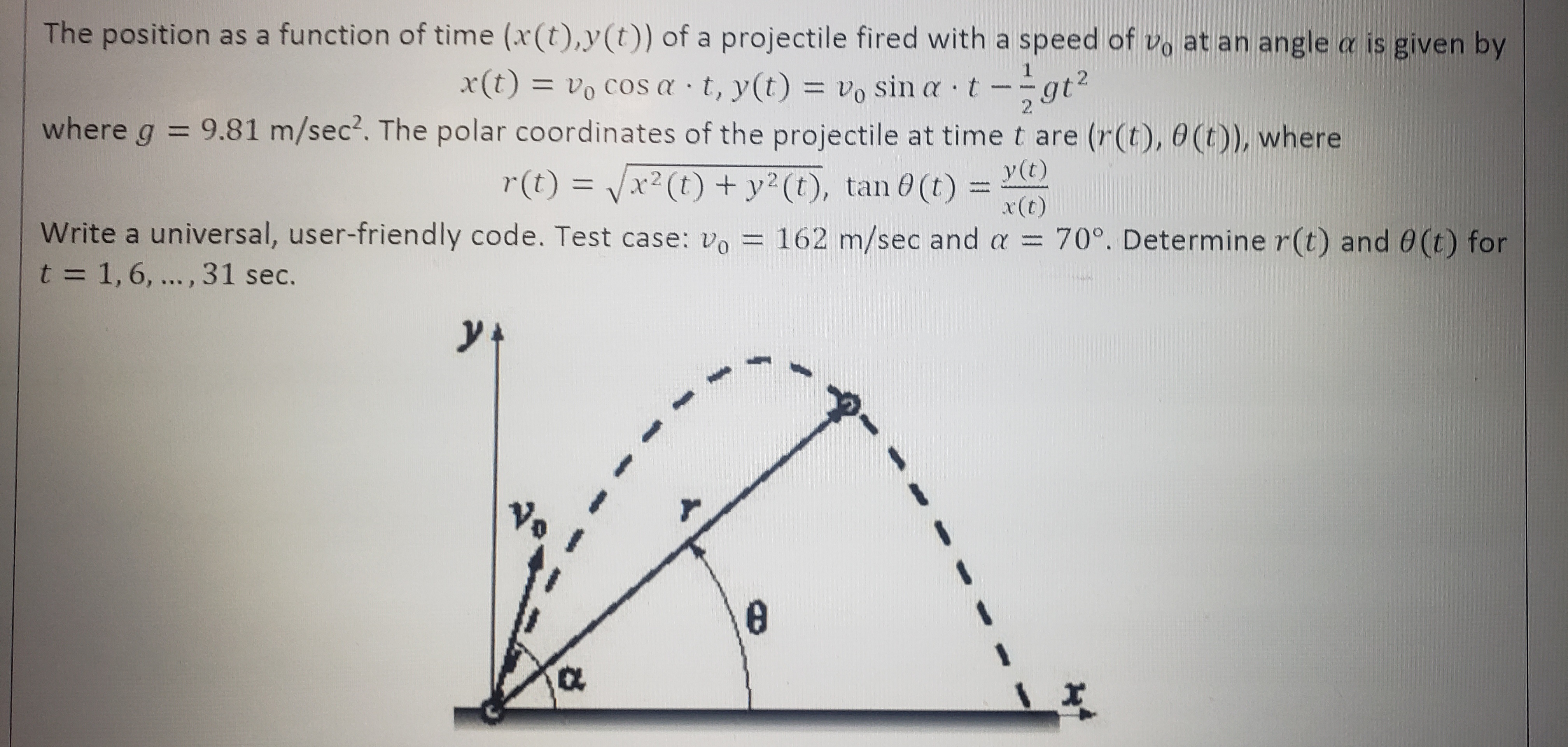 Solved The position as a function of time (x(t),y(t)) of a | Chegg.com