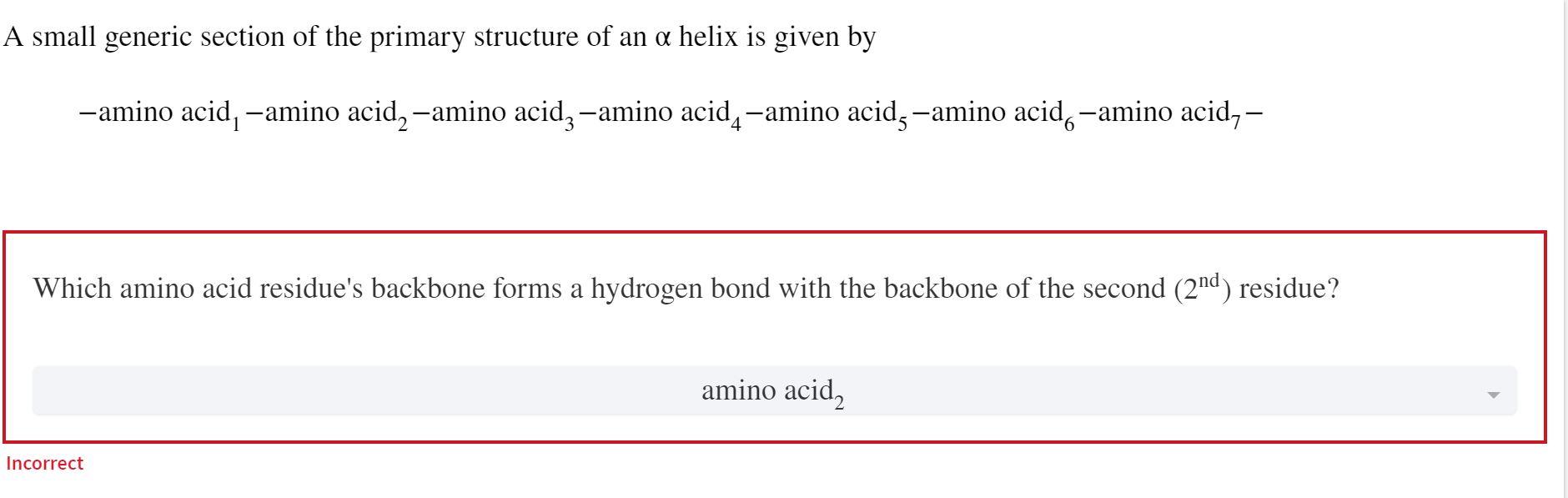 Solved small generic section of the primary structure of an | Chegg.com