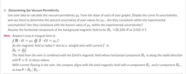Solved Saved 1. Dependence of the Magnetic Field on Distance | Chegg.com