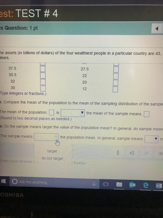 Solved STA2023 ACSPRING 2017 est TEST 4 his Question: 1 pt 5 | Chegg.com Solved STA2023 ACSPRING 2017 est TEST 4 his Question: 1 pt 5 | Chegg.com