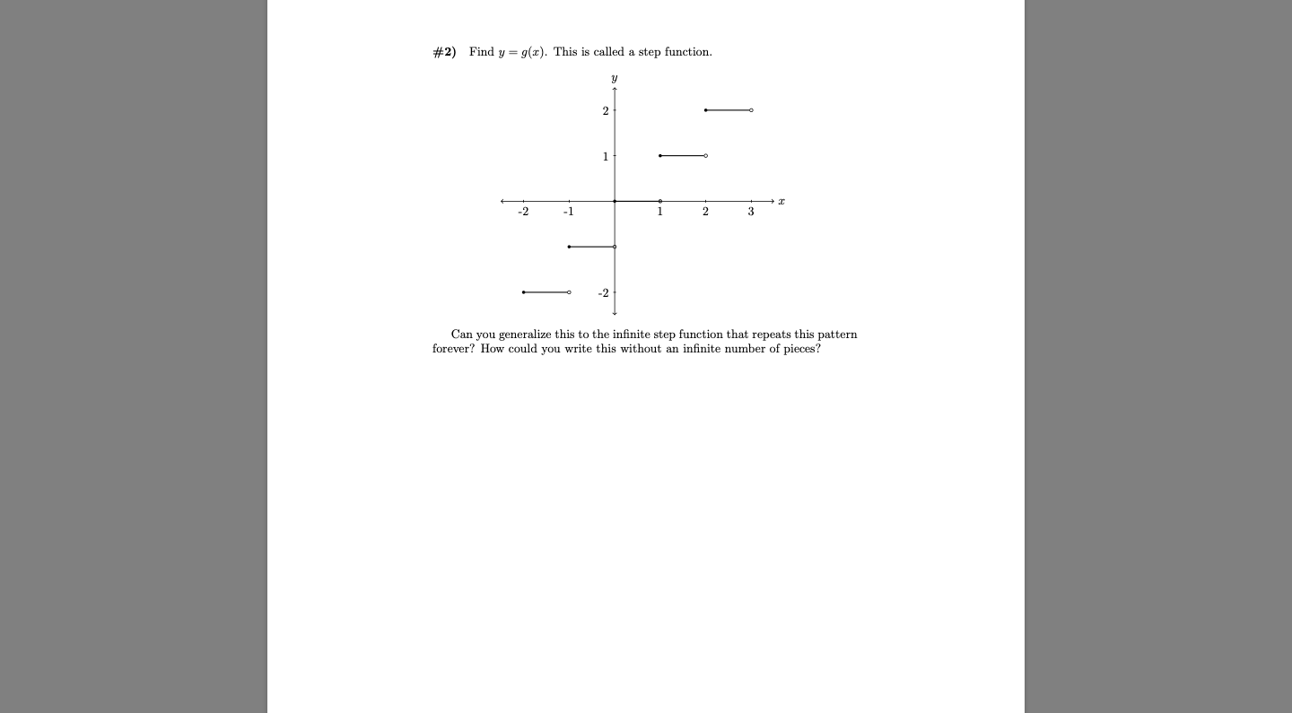 Solved Class Activity 6 — Piecewise Puzzles For each of the | Chegg.com
