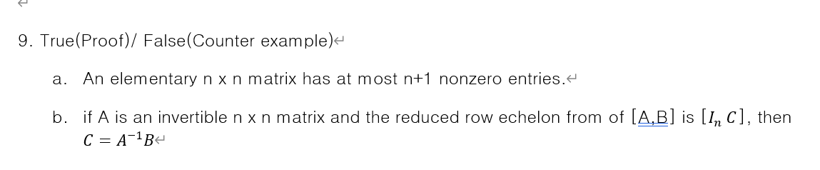 Solved 9. True(Proof)/ False(Counter example) a. An | Chegg.com