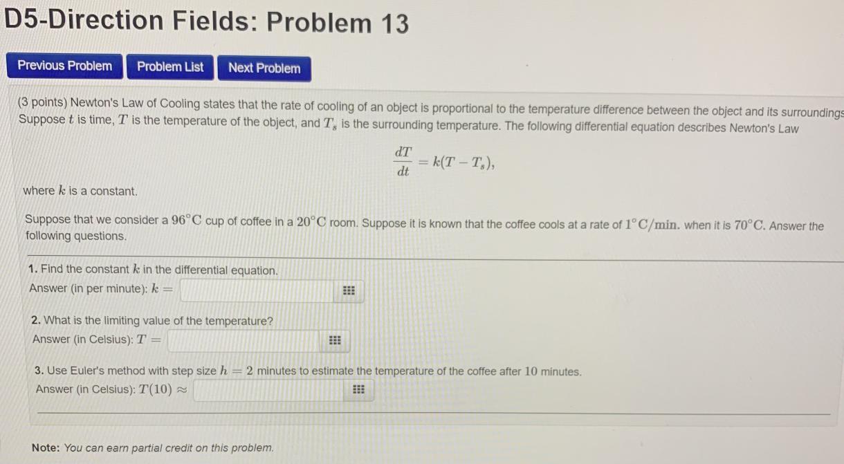 Solved D5 Direction Fields Problem 13 Previous Problem