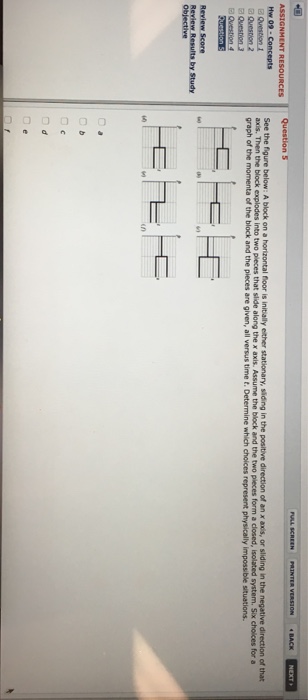 Solved A block on a horizontal floor is initially either | Chegg.com