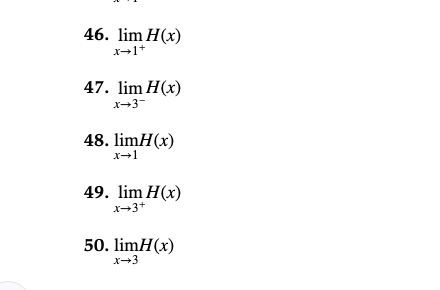 Solved For Exercises 410-500, use the following graph of H | Chegg.com
