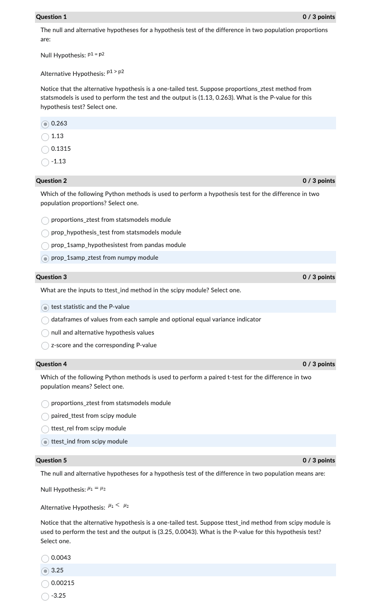 Solved Question 1The null and alternative hypotheses for a | Chegg.com