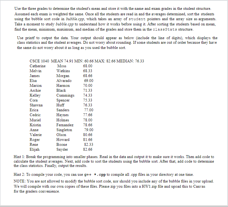 Solved Bubble H Bubble Sort Function Prototype Bubble Cpp Chegg