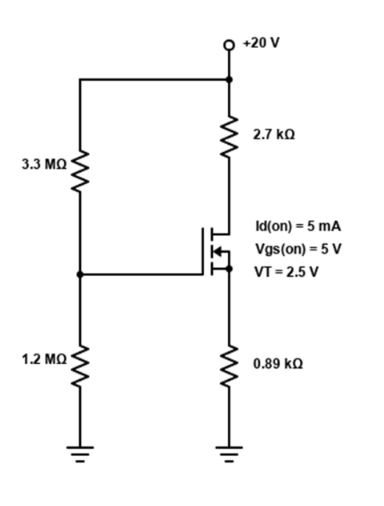 Solved QUESTION in FET DC Analysis Find voltages Vd and Vs | Chegg.com