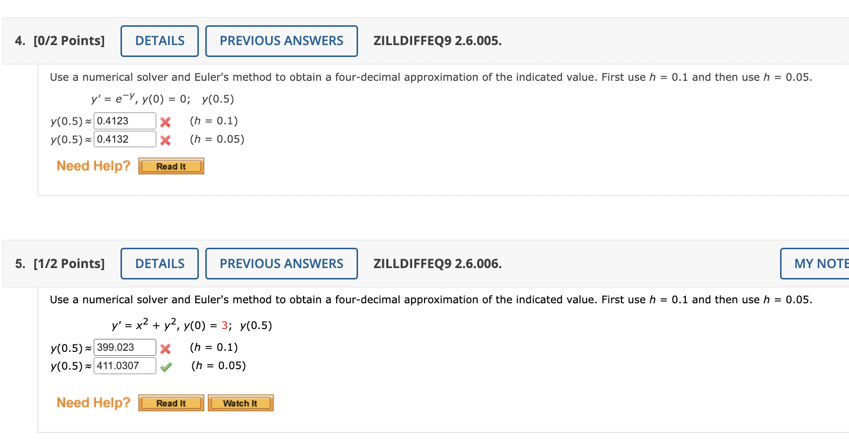 Solved Use A Numerical Solver And Euler s Method To Obtain A Chegg
