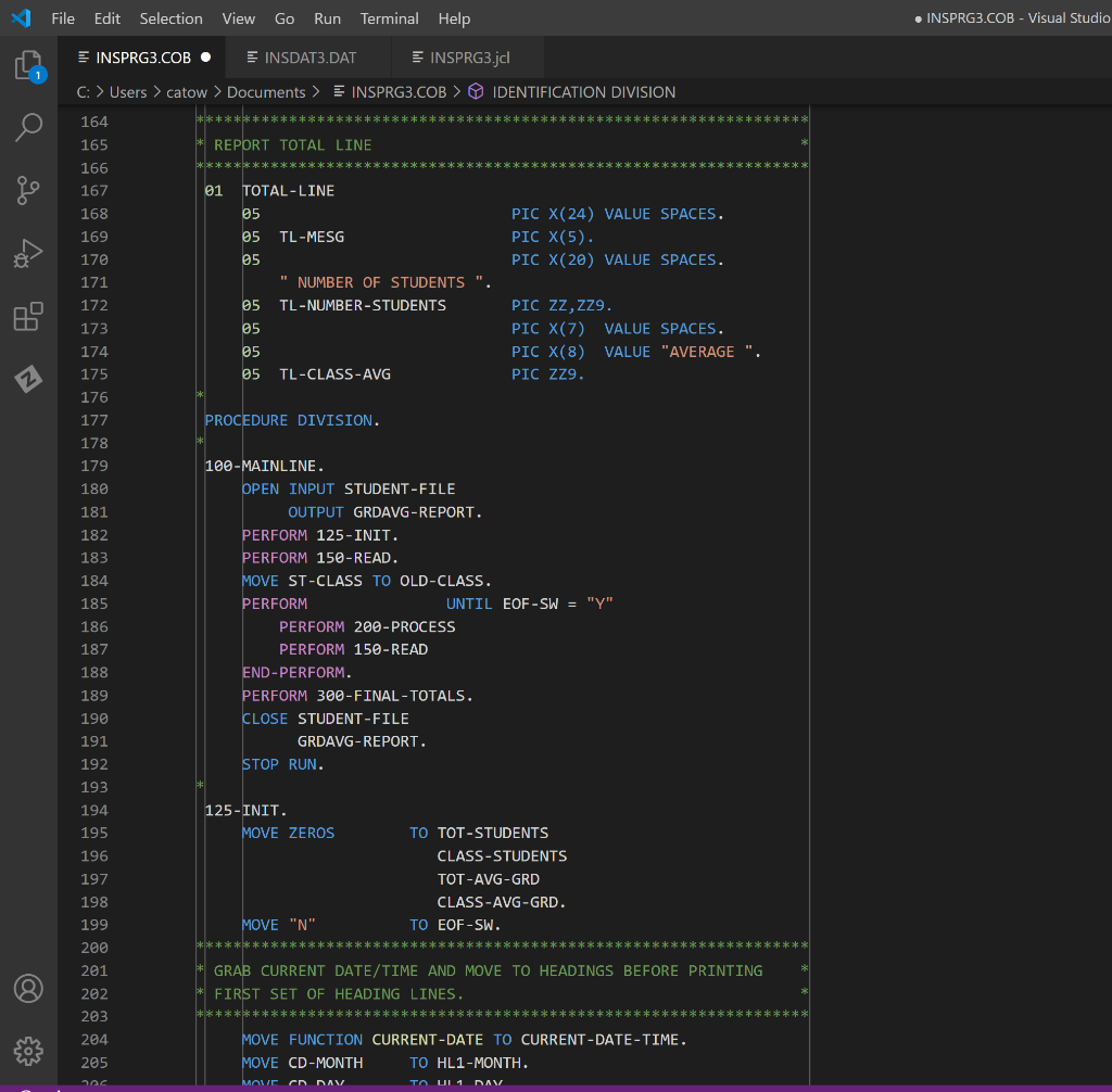 COBOL Program System Names: i.e. SELECT file-name | Chegg.com