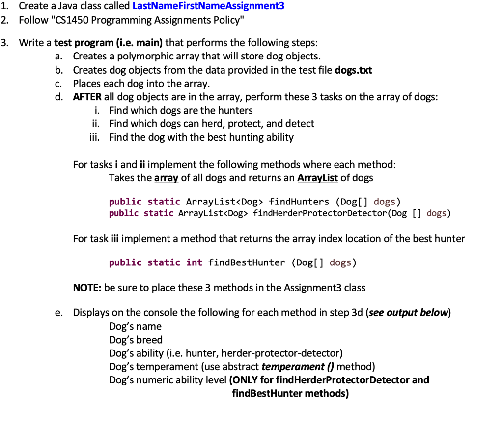 Solved 1. 2. Create a Java class called | Chegg.com