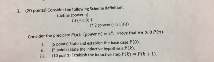 Solved Consider the following Scheme definition: (define | Chegg.com