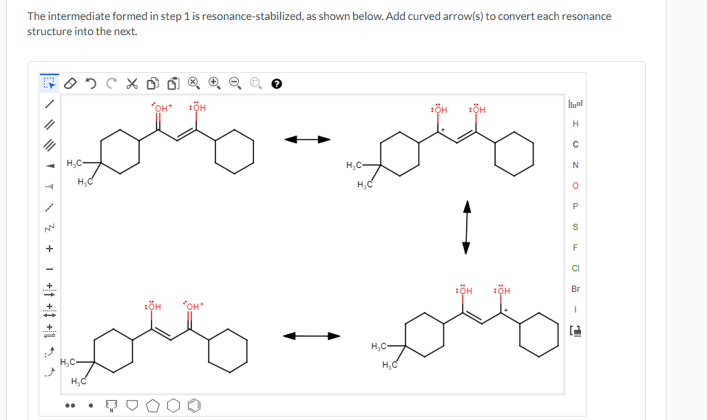 Solved The intermediate formed in step 1 is | Chegg.com