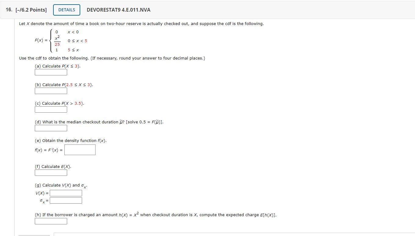 Solved 16. [-76.2 Points] DETAILS DEVORESTAT9 4.E.011.NVA | Chegg.com