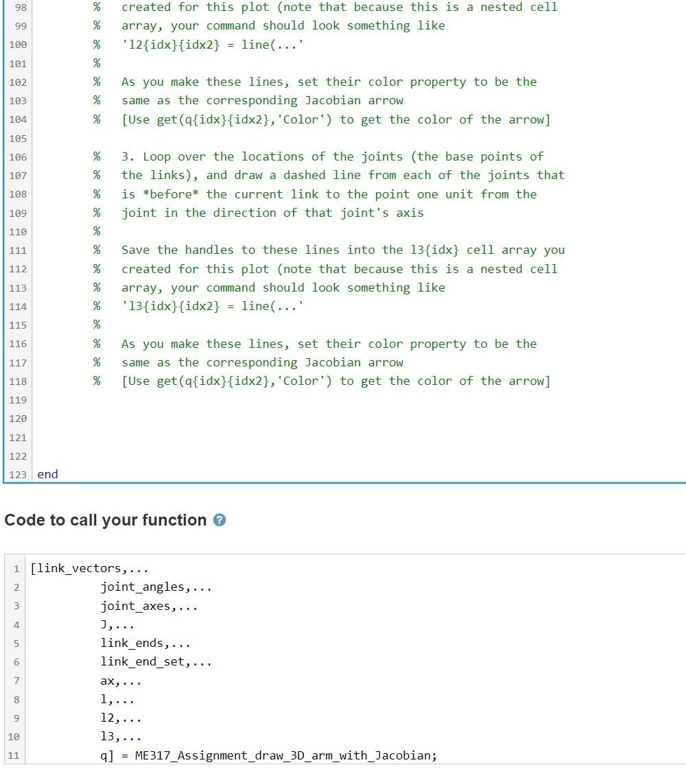 Solved Make a set of plots of a 3-link arm, overlaid with | Chegg.com