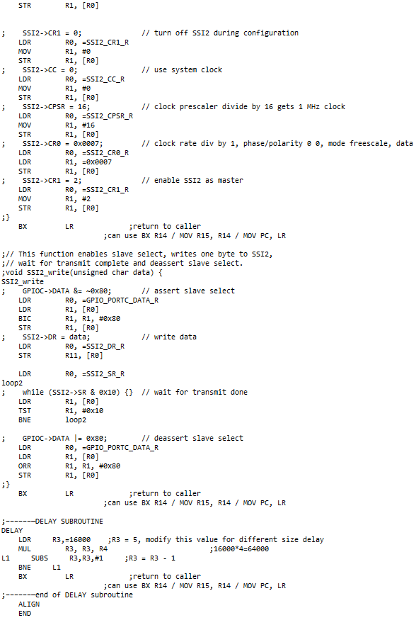 main BL SEVENSEG_INIT R5, -digit LDR R10 = do { MOV | Chegg.com