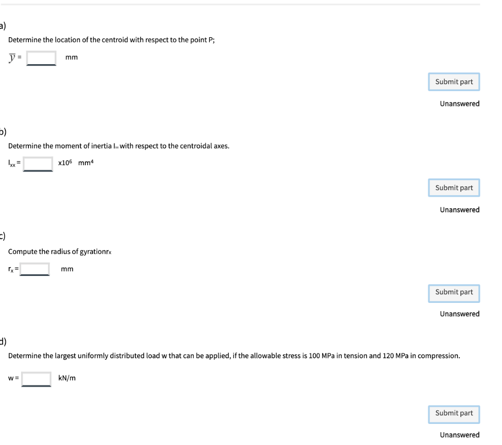 Solved A PFC Channel and a universal beam (UB) Section1 (See | Chegg.com