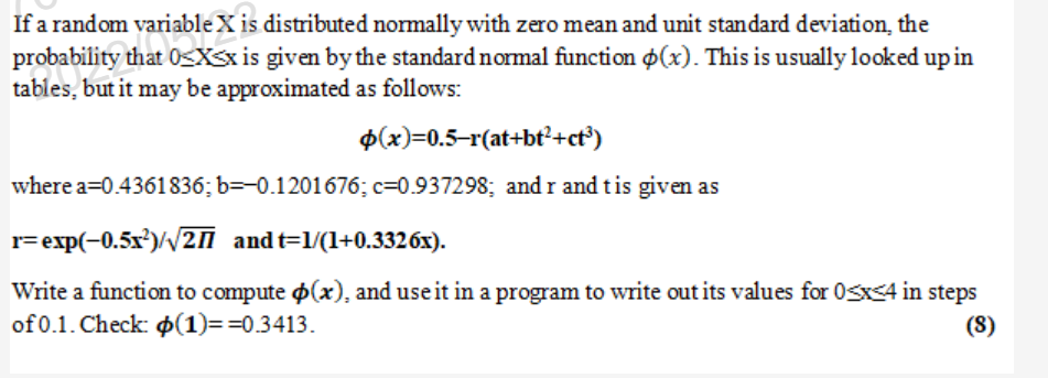 Solved If a random variable X is distributed normally with | Chegg.com