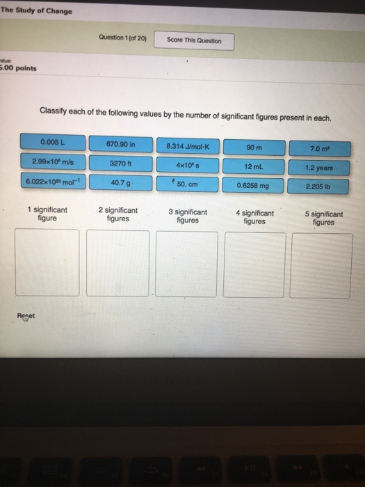 Solved Classify each of the following values by the number | Chegg.com