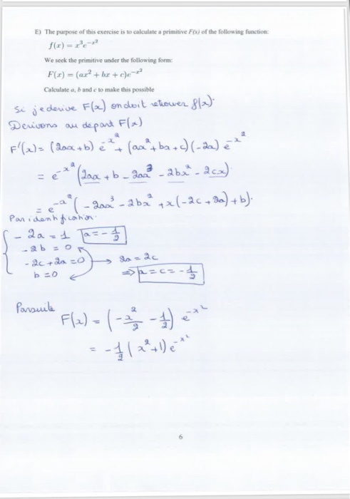 Solved E) The purpose of this exercise is to calculate a | Chegg.com