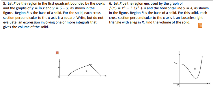 Solved 4. The base of a solid is the region in the first | Chegg.com
