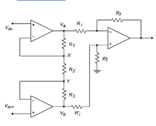 Solved 10- Design an instrumentation amplifier based on the | Chegg.com