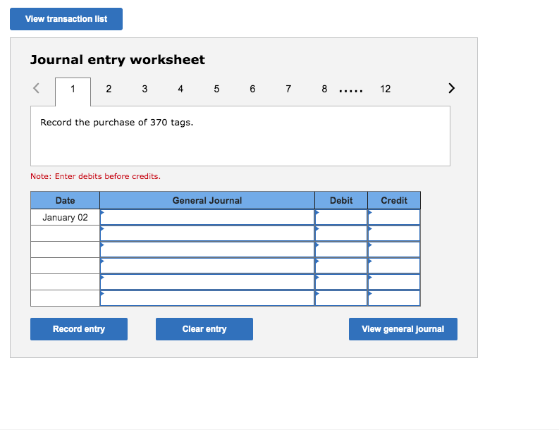 Solved ! Required information E7-12 (Algo) Using FIFO for | Chegg.com