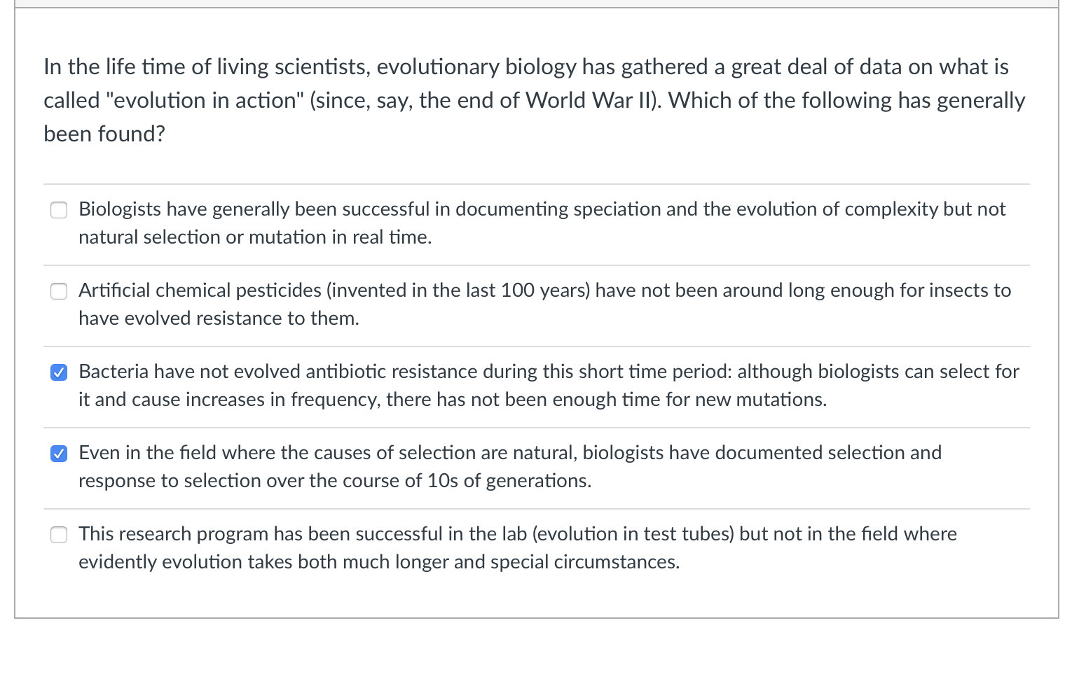 Solved In the life time of living scientists, evolutionary | Chegg.com