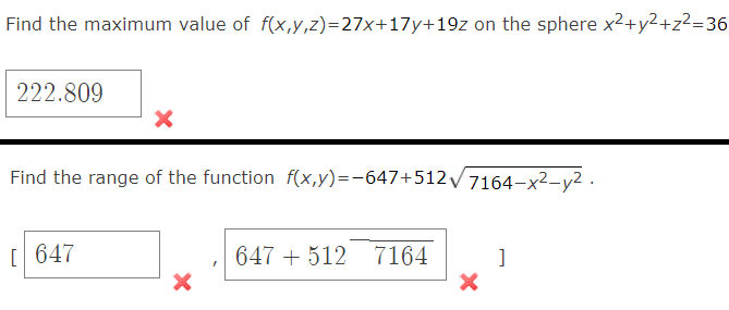 Solved Find the maximum value of f(x,y,z)=27x+17y+19z on the | Chegg.com