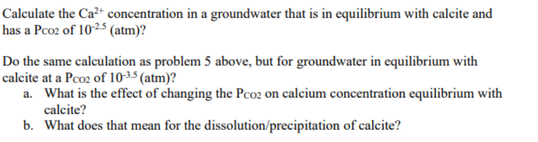 Solved Calculate the Ca2+ concentration in a groundwater | Chegg.com
