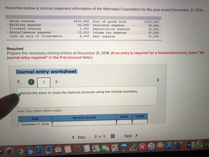 Solved Presented below is income statement information of | Chegg.com