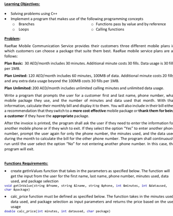 Solved arnin .Solving problems using C++ Implement a program | Chegg.com