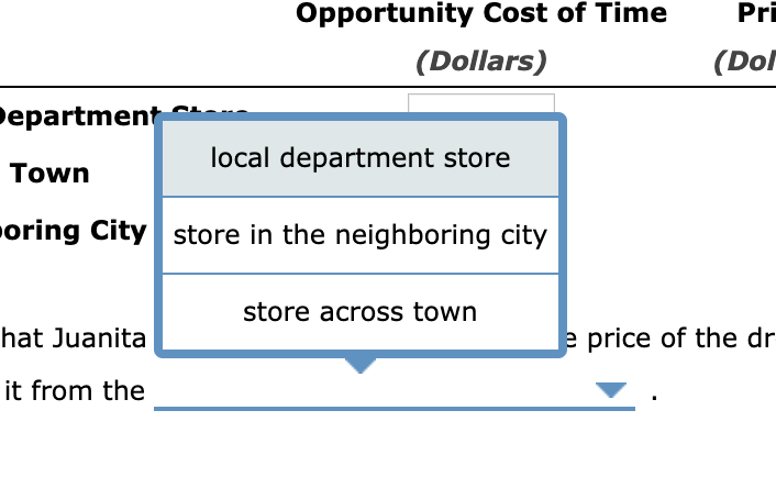 Solved 2. Determining opportunity cost Juanita is deciding | Chegg.com