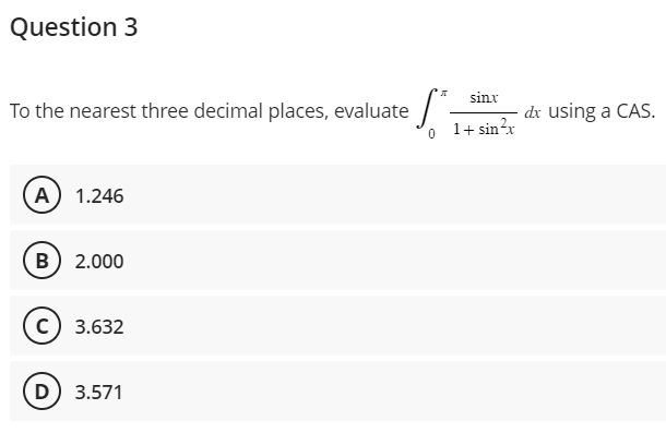 Solved To the nearest three decimal places, evaluate | Chegg.com