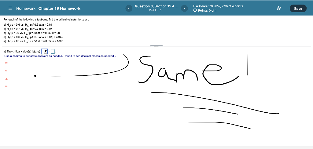 Solved E Homework Chapter 19 Homework Question 3 Section